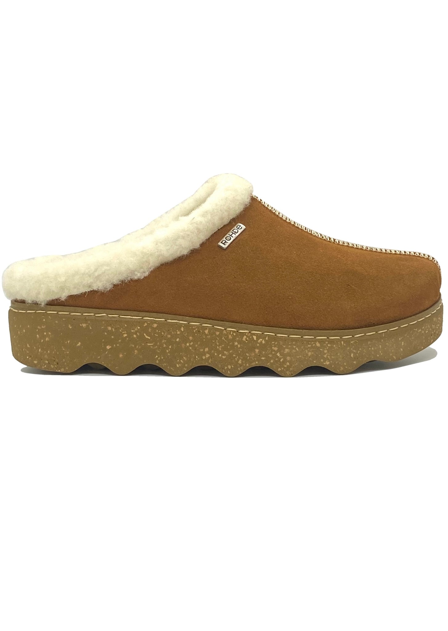 Rohde Ladies Backless Suede House Shoe – Hobson Shoes