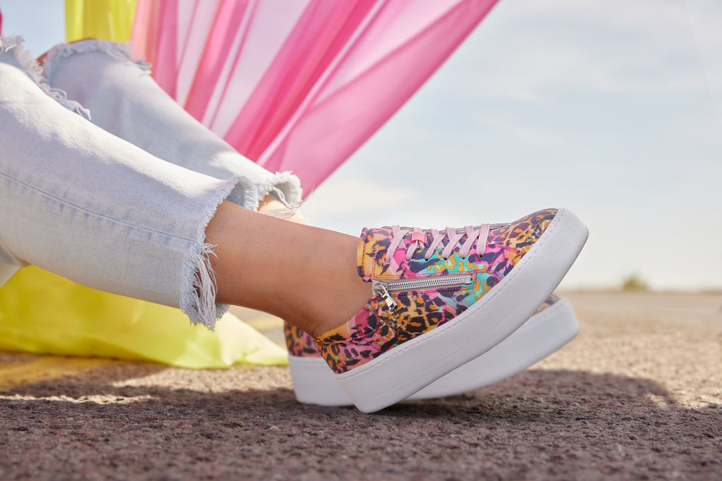 WaldLaufer Nicky Ladies Multi Coloured Zip Side Sneaker – Hobson Shoes