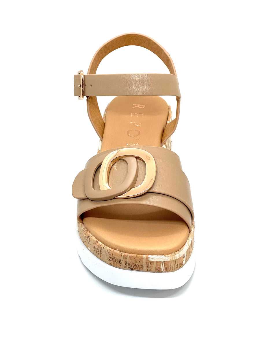 Repo Ladies Flatform Circle Trim Sandal – Hobson Shoes