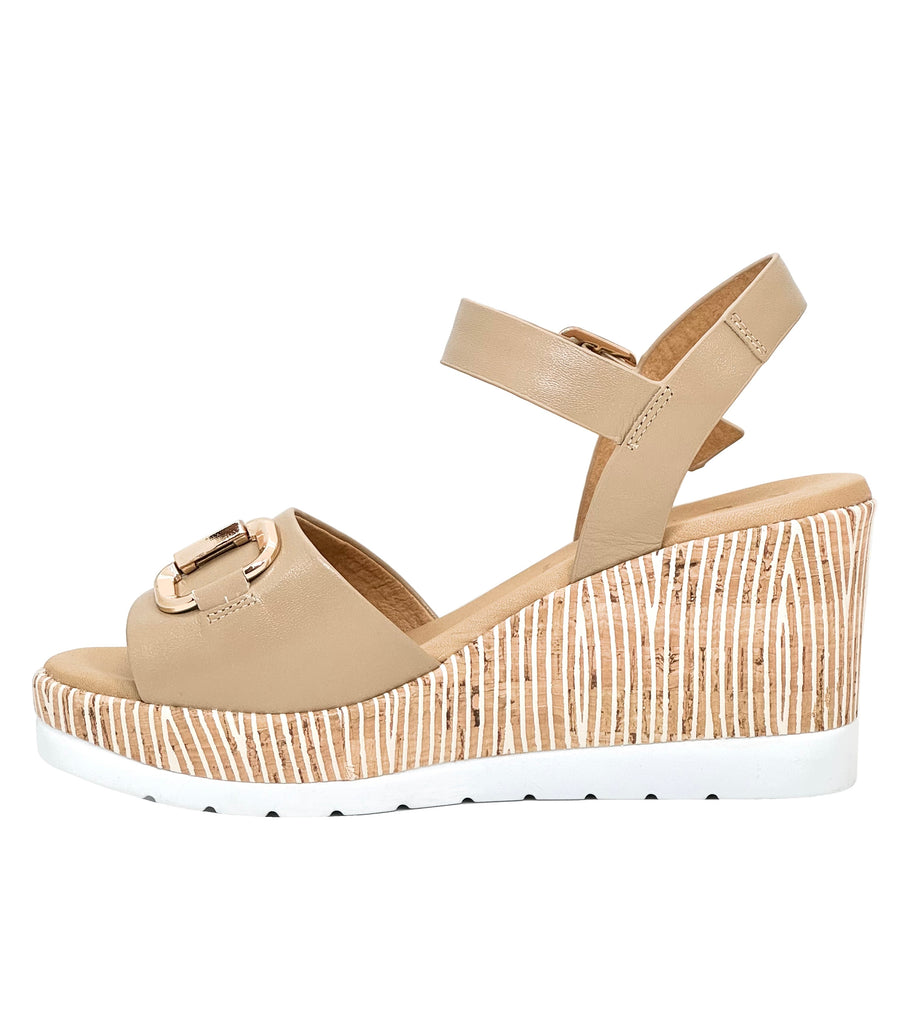 Repo Ladies Snaffle Trim Wedge Sandal – Hobson Shoes