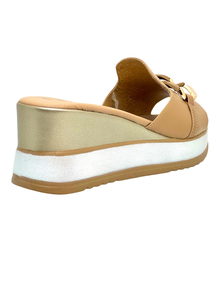 Repo Ladies Chain Trim Wedge Heel Sandal – Hobson Shoes