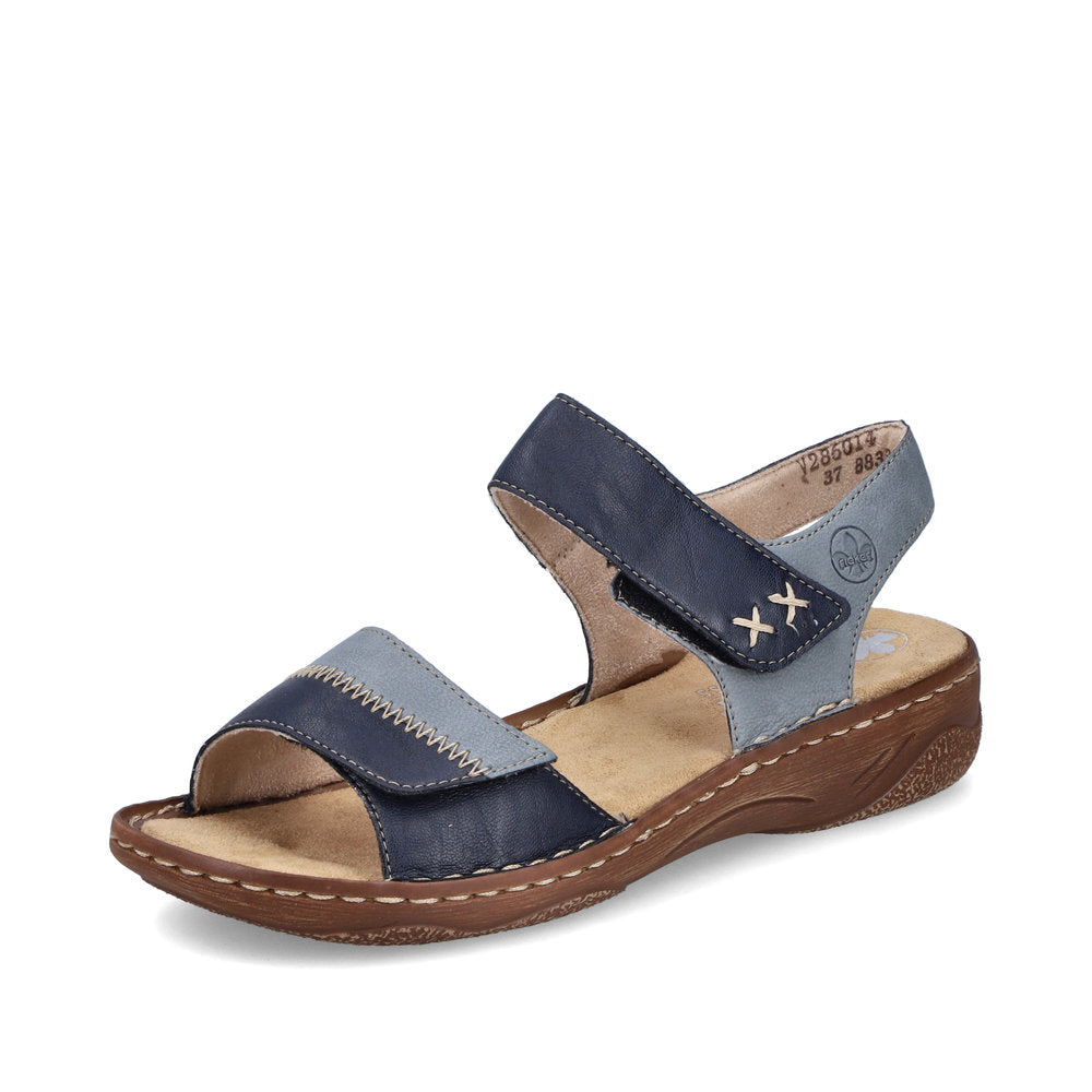 Rieker Ladies Flat Velcro Sandal – Hobson Shoes