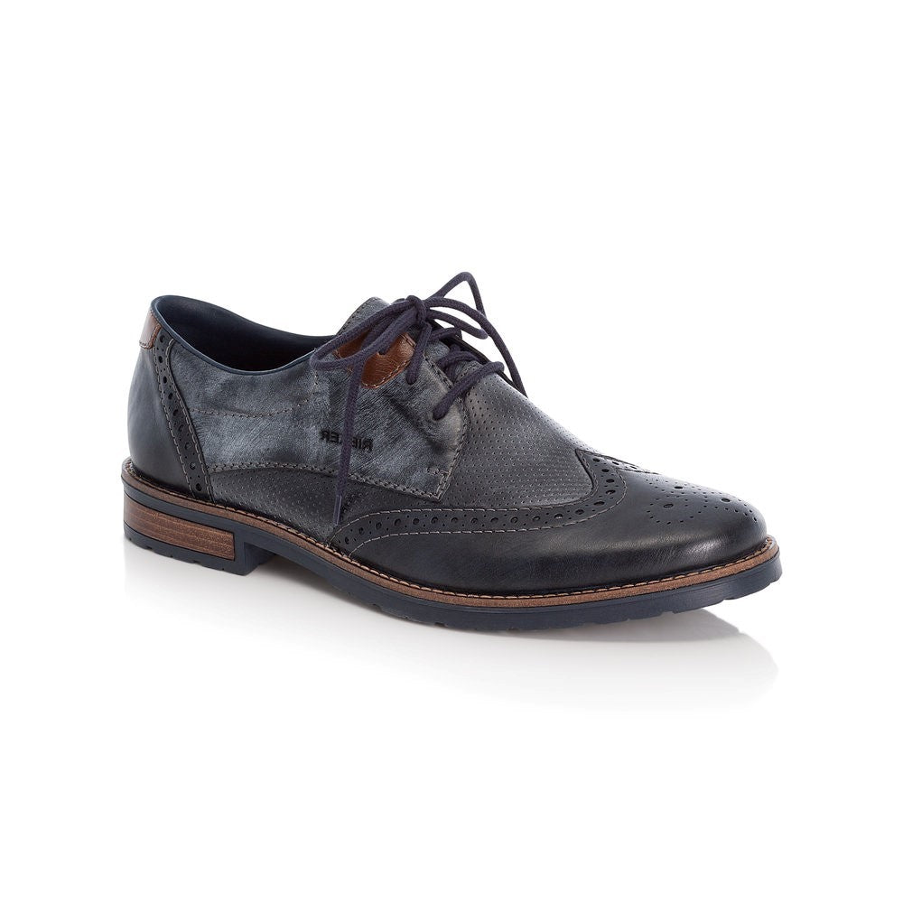 Rieker Gents Lace Up Shoe Blue – Hobson Shoes