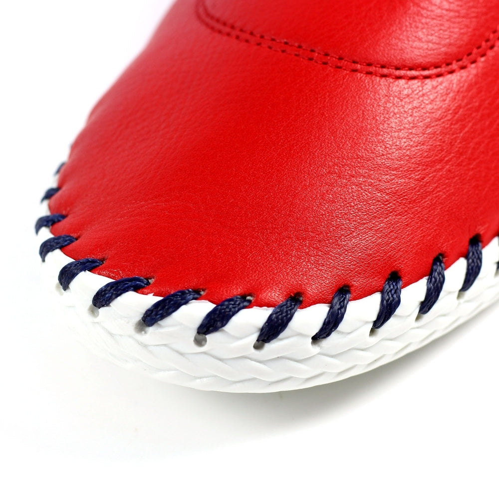 Lunar Sandown Red Leather Shoe – Hobson Shoes