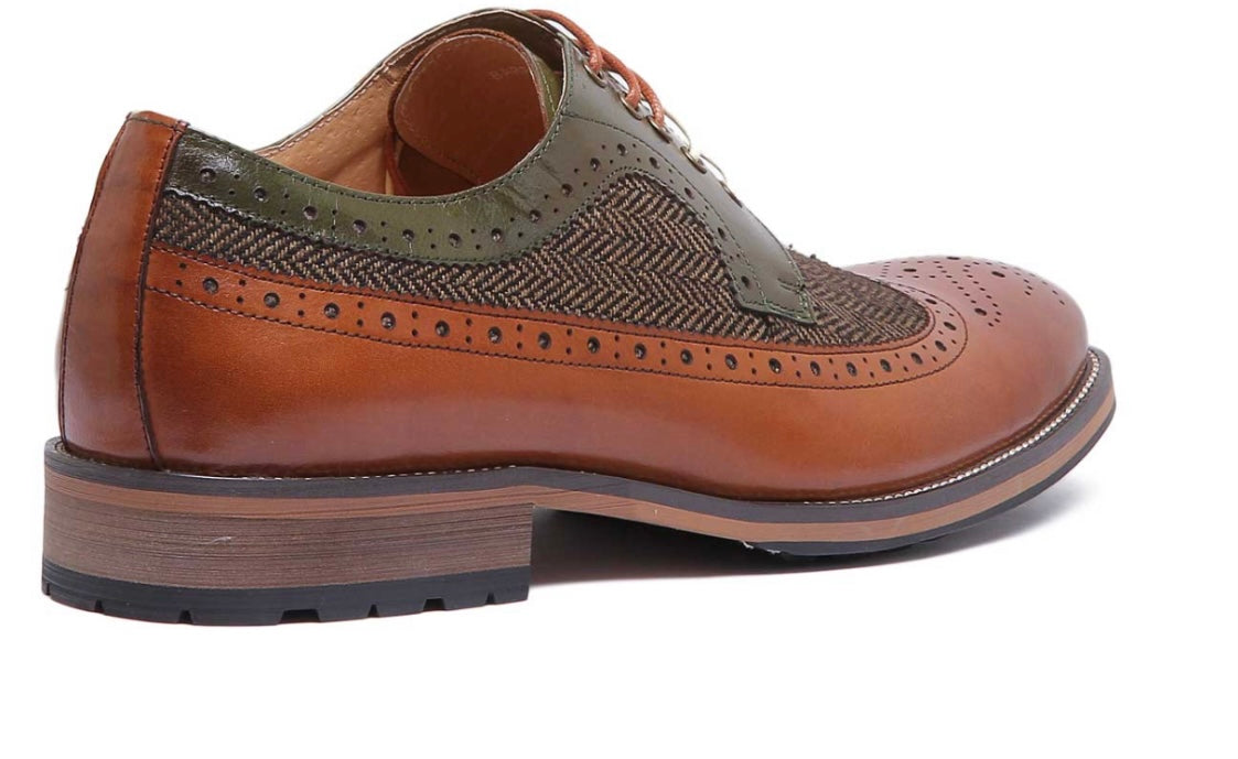 Barrett Lace Up Two Tone Shoe – Hobson Shoes